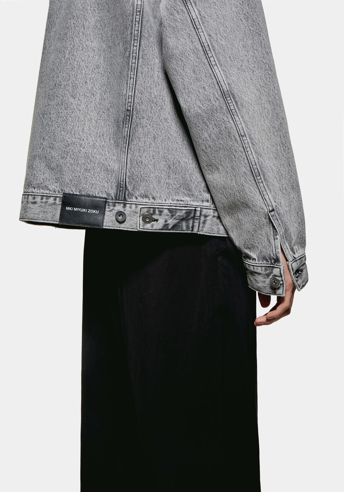 MKI WASHED BLACK DENIM TRUCKER JACKET – MKI MIYUKI ZOKU®